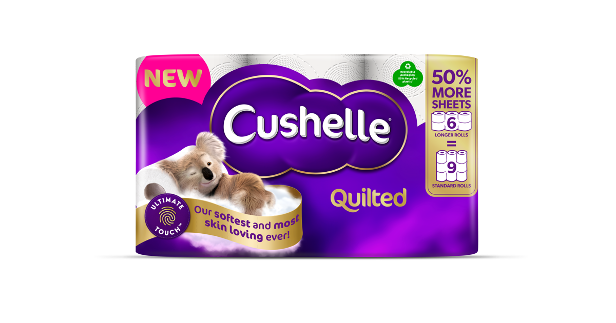 Cushelle Quilted toilet paper: now with Ultimate Touch - Cushelle